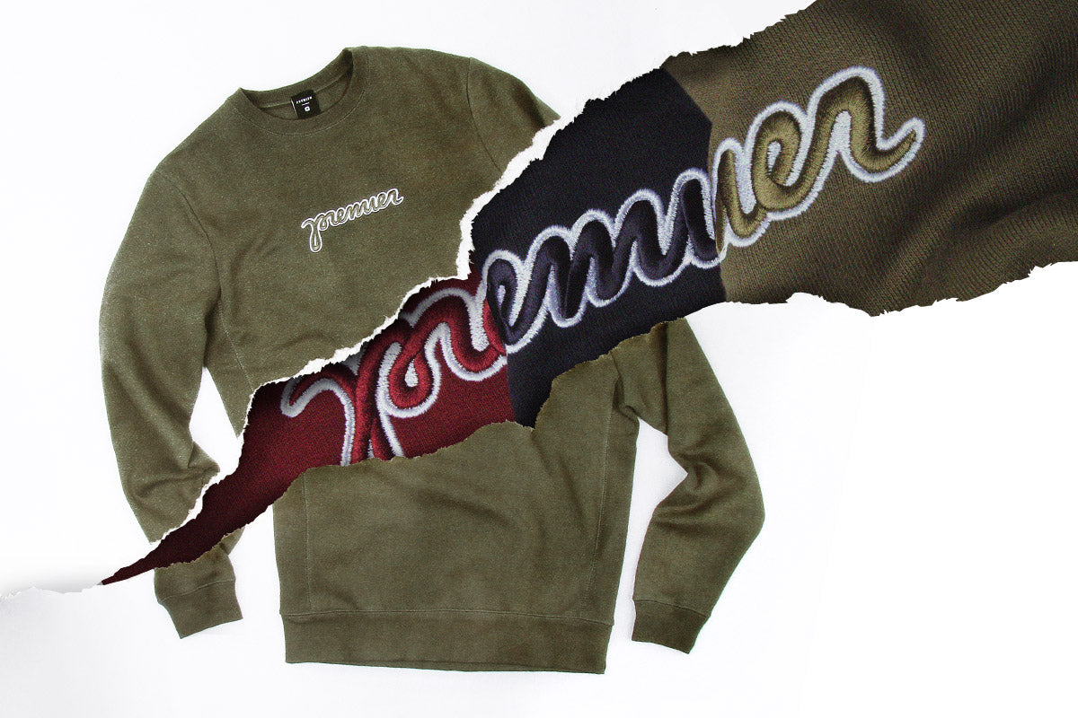 PREMIER SCRIPT CREW SWEATSHIRT – Premier