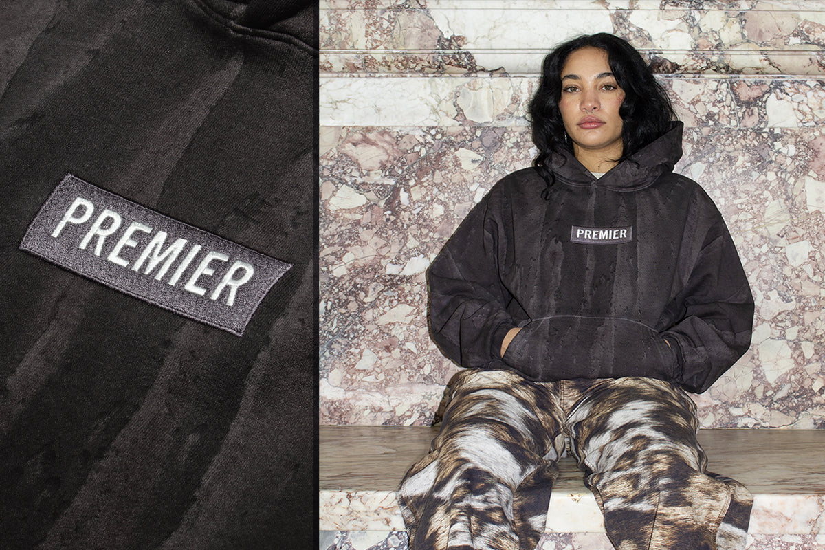 PREMIER DRIP DYED BOX LOGO HOODIE – Premier