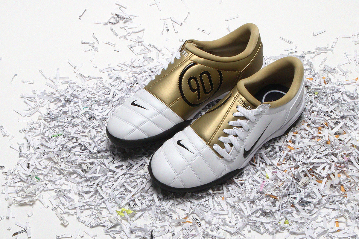 NIKE T90 SP 'WHITE / GOLD METALLIC' – Premier